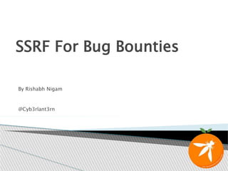 SSRF For Bug Bounties | PPT