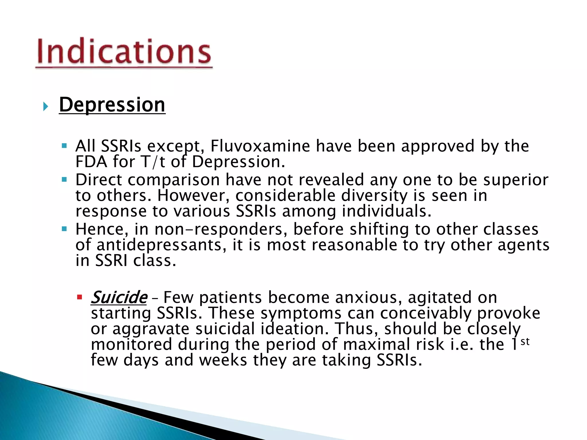 Selective Serotonin Reuptake Inhibitor | PPTX