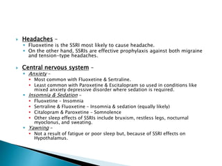 Selective Serotonin Reuptake Inhibitor | PPTX