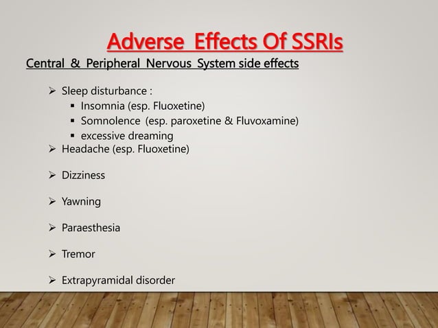 SSRI ANTI DEPPRESENT DRUGS- SEROTONIN SELECTIVE REUPTAKE INHIBITOR.pptx ...