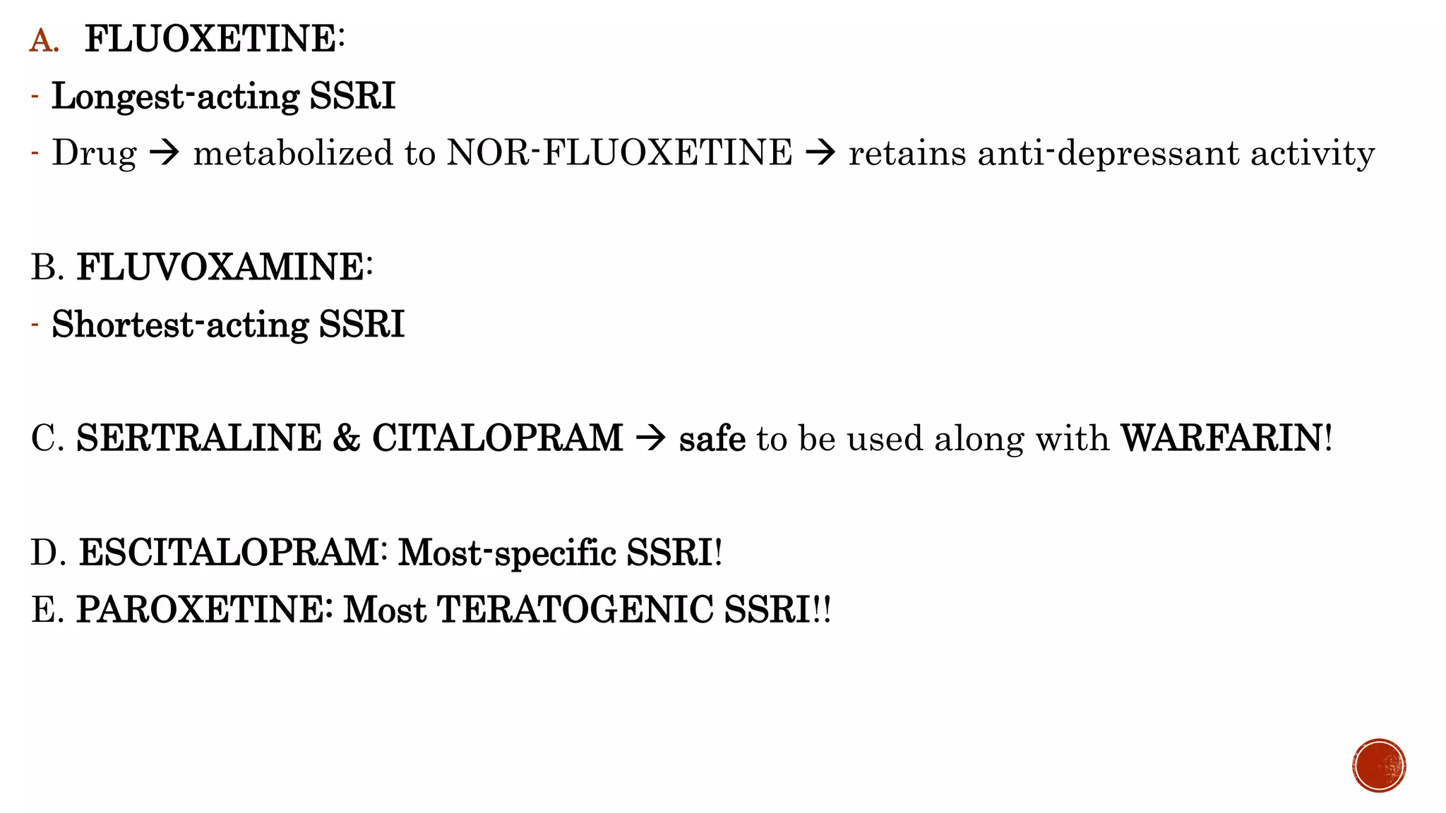 SSRIs(Antidepressants): A deep insight: By RxVichuZ!! ;) | PPTX