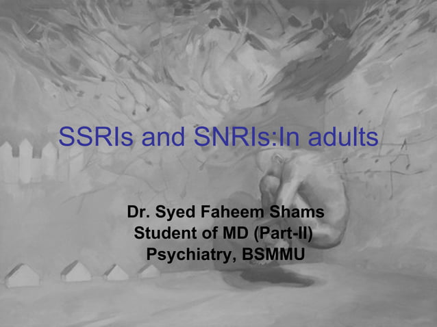 Ssri n snri | PPT