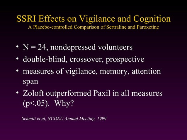 SSRIs | PPT | Brain and Nervous System Disorders | Diseases and Conditions