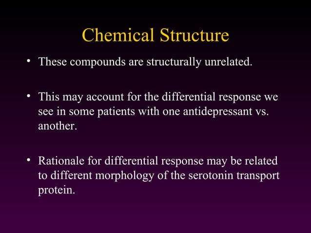 SSRIs | PPT | Brain and Nervous System Disorders | Diseases and Conditions