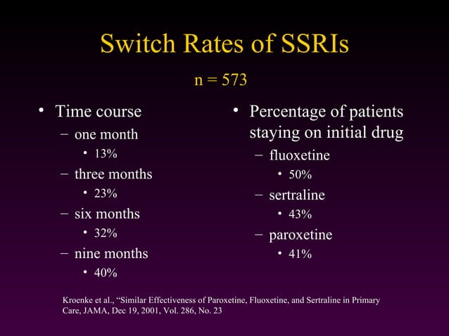 SSRIs | PPT | Brain and Nervous System Disorders | Diseases and Conditions