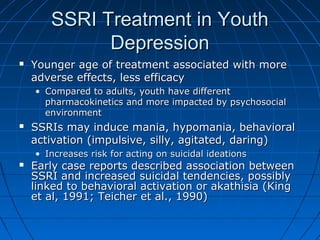 SSRIs and Suicidality in Youth | PPT