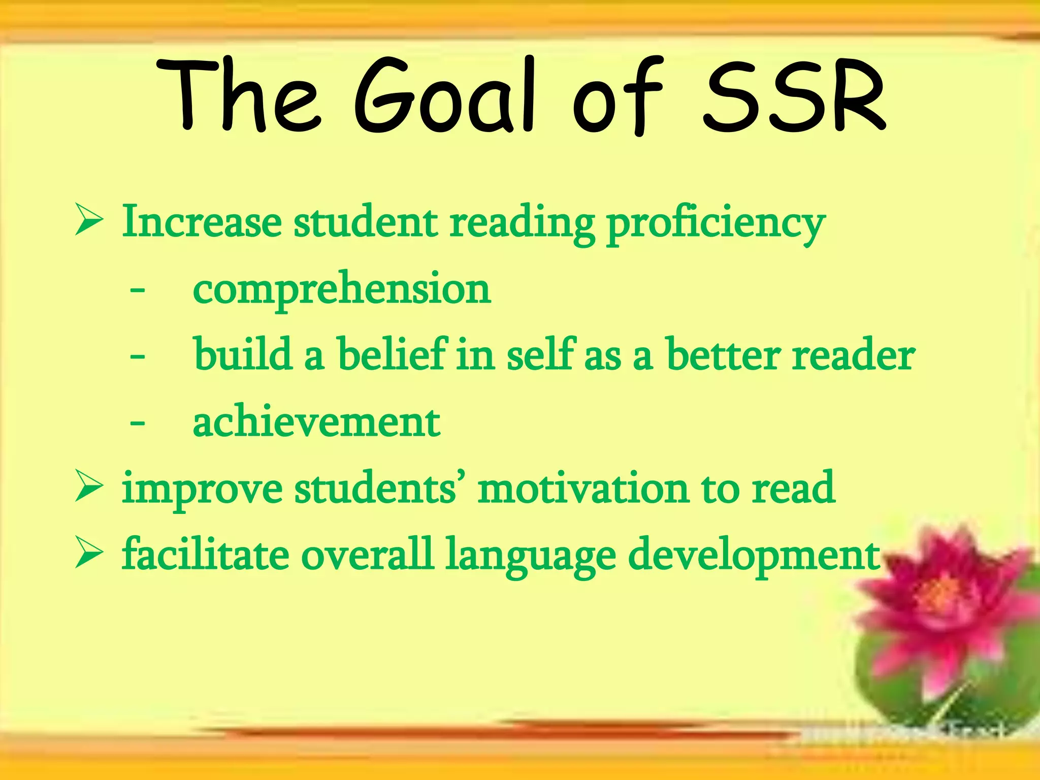 sustained silent reading | PPT