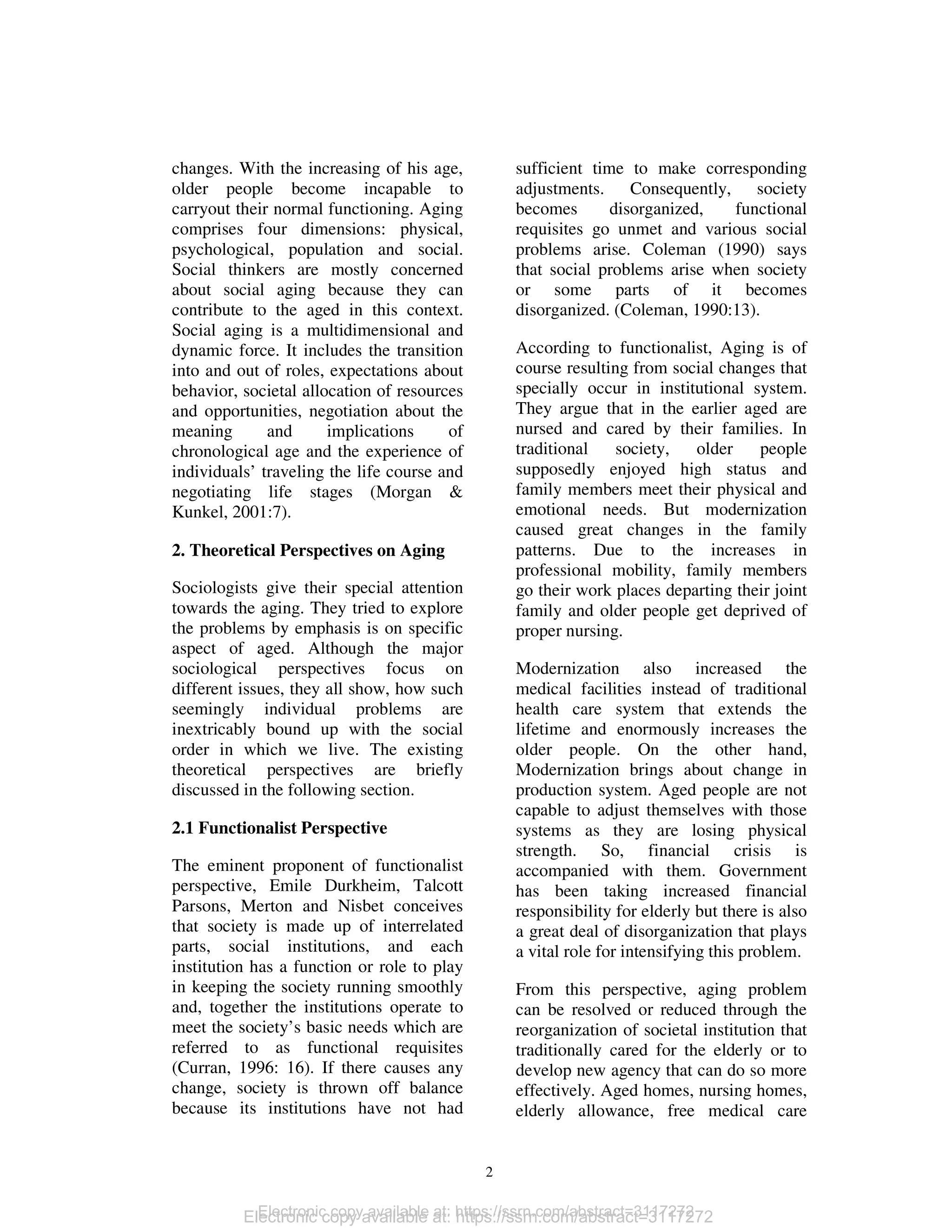 SERVICE REQUIREMENTS FOR THE AGED IN BANGLADESH | PDF