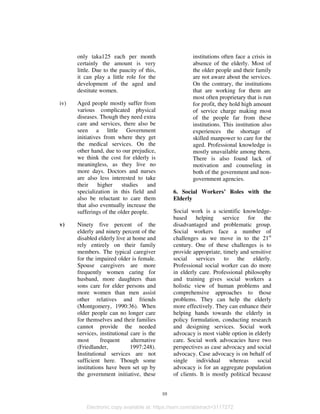 SERVICE REQUIREMENTS FOR THE AGED IN BANGLADESH | PDF