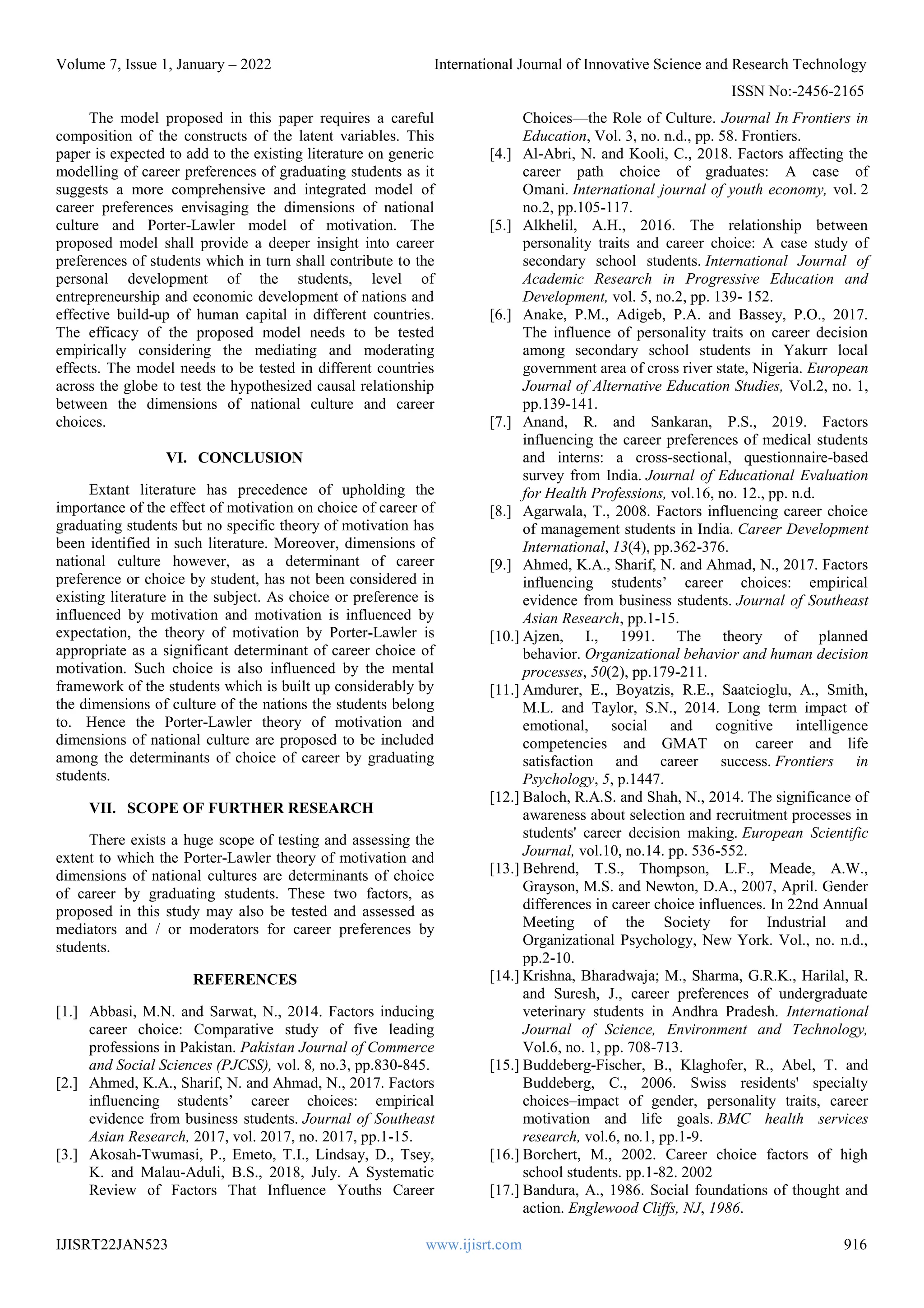 Integrating Porter-Lawler Theory of Motivation and Hofstede's ...