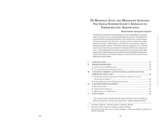 the indian supreme court approach to terror related adjudication | PPT