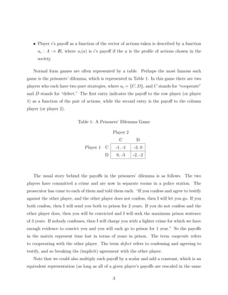 A Brief Introduction to the Basics of Game Theory | PDF