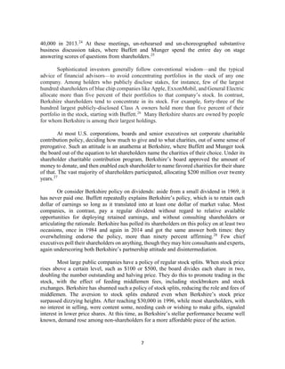 Berkshire's Disintermediation: Warren Buffett's New Managerial Model by Lawrence Cunningham | PDF