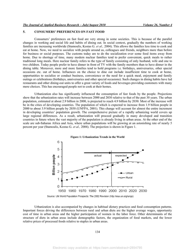 Factors Affecting Consumers’ Preferences on Fast Food Items in Bangladesh | PDF | Food Industry ...