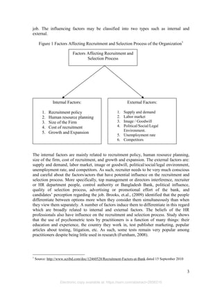 Factors Affecting the Recruitment and Selection Process of Private ...