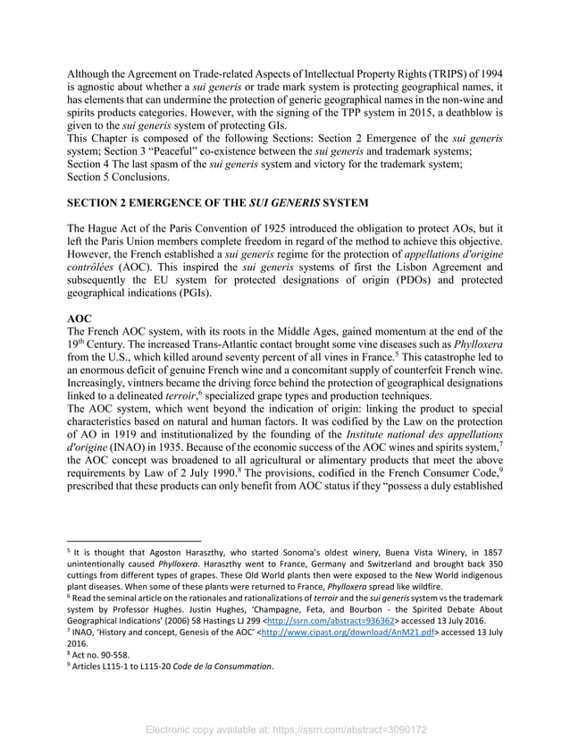 TPP’s Coup de Grâce: How the Trademark System Prevailed as Geographical ...