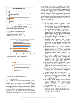 Fuzzy Control Based Mobility Framework for Evaluating Mobility Models in MANET of Smart Devices ...