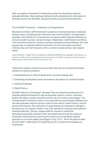 Developing a Graduate Attribute Framework in Higher Education - Focus ...