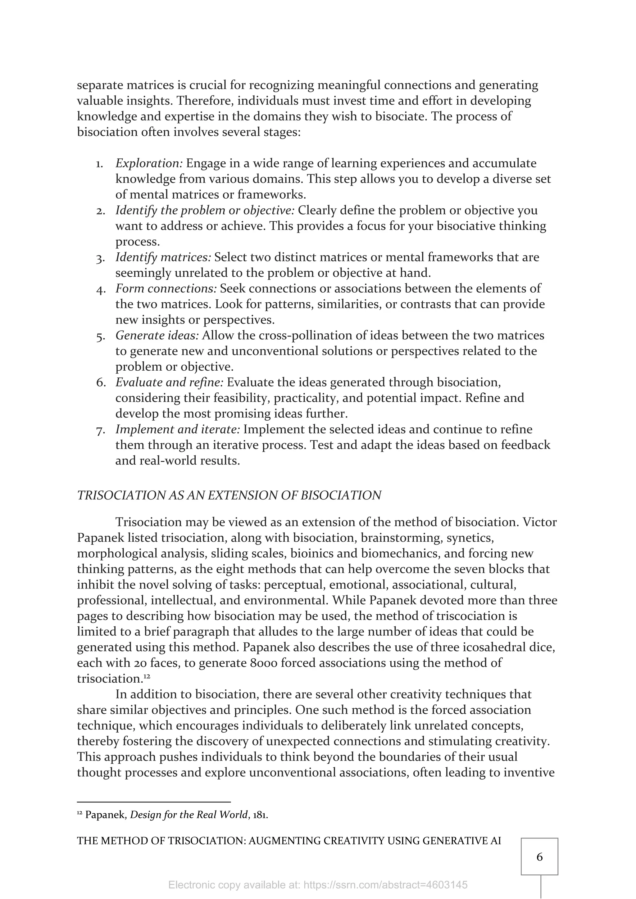 The Method of Trisociation | PDF