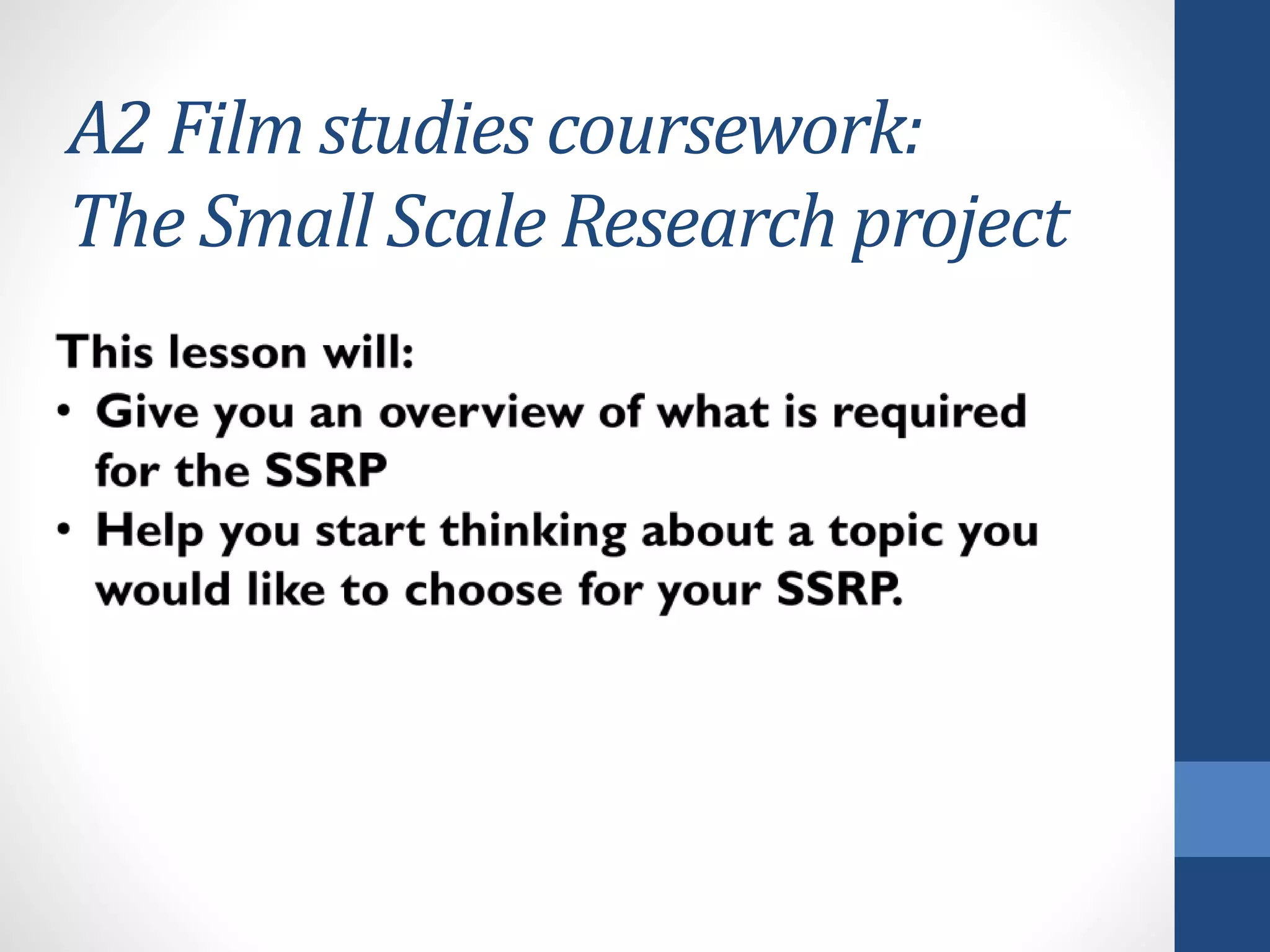 Ssrp intro lesson | PPT