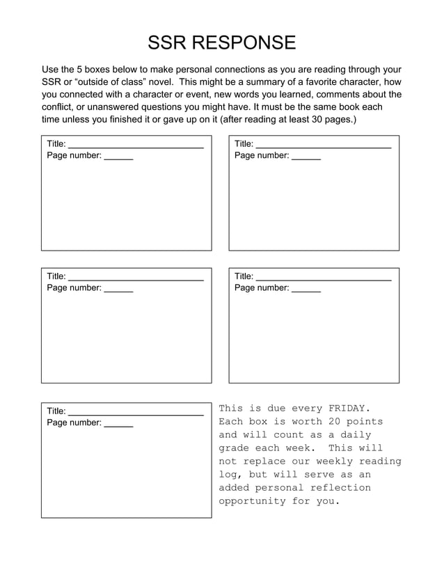 Ssr response | DOCX