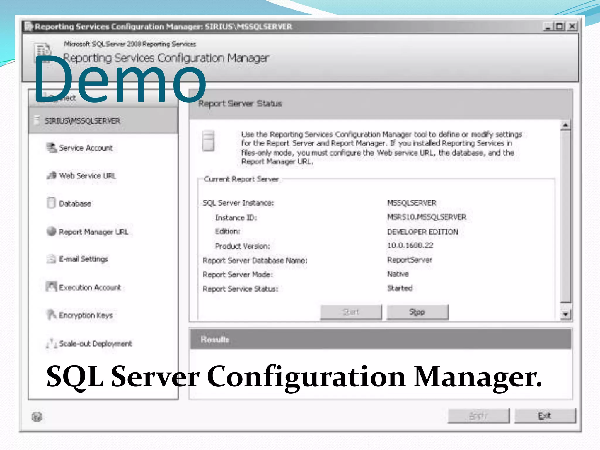 Sql Server Reporting Services Pptx Databases Computer Software And Applications
