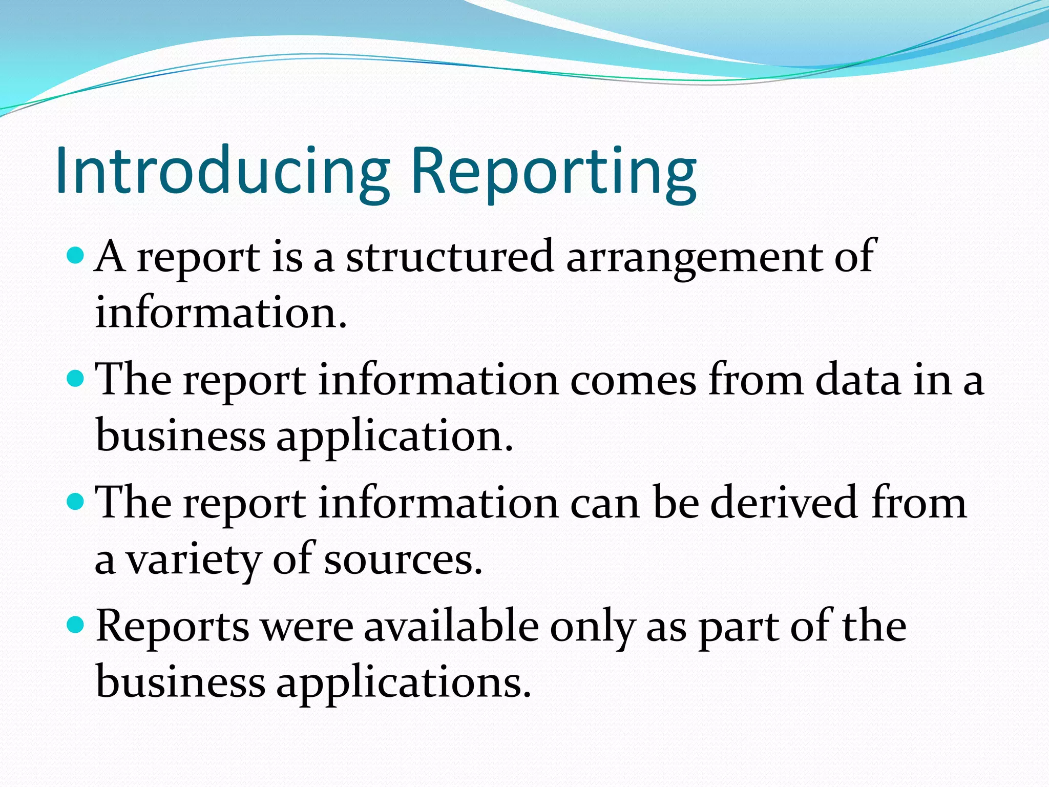 Sql Server Reporting Services Pptx Databases Computer Software