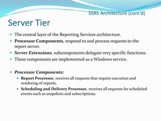 SQL Server Reporting Services | PPTX | Databases | Computer Software ...