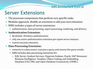 SQL Server Reporting Services | PPTX