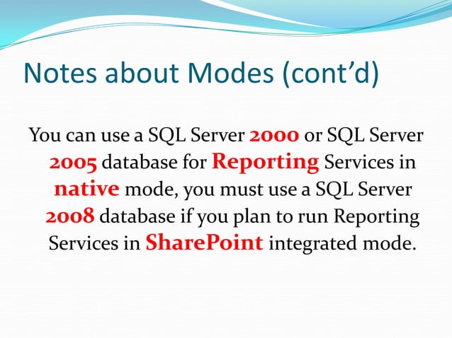 SQL Server Reporting Services | PPTX | Databases | Computer Software ...
