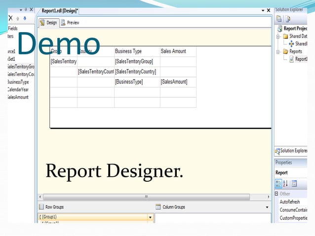 Sql Server Reporting Services Pptx Databases Computer Software And Applications