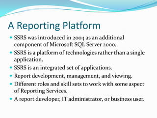 SQL Server Reporting Services | PPTX
