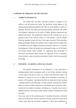 NAAC IQAC SSR Sample edited for betterment | PDF