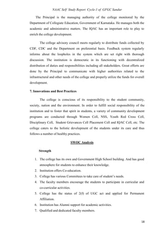 NAAC IQAC SSR Sample edited for betterment | PDF
