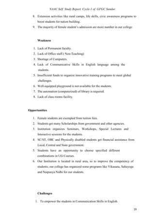 NAAC IQAC SSR Sample edited for betterment | PDF