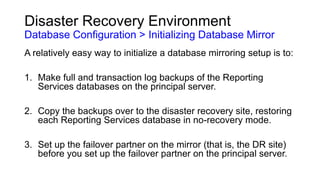 SQL Server Reporting Services Disaster Recovery Webinar | PPT