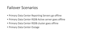 SQL Server Reporting Services Disaster Recovery webinar | PPT
