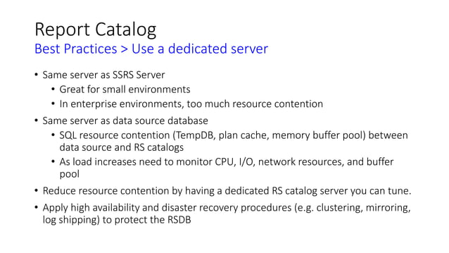 SQL Server Reporting Services Disaster Recovery webinar | PPT