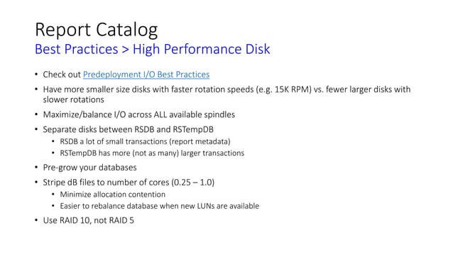 SQL Server Reporting Services Disaster Recovery webinar | PPT