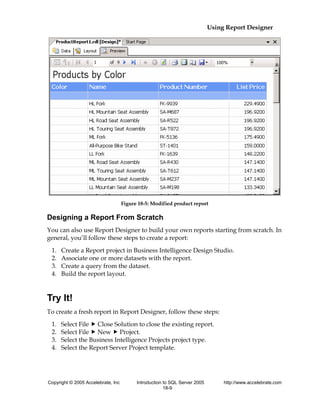 Ssrs tutorial | PDF | Desktop Publishing | Computer Software and ...