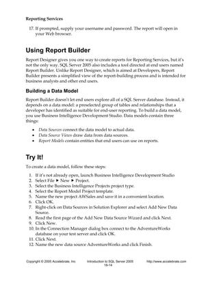 Ssrs tutorial | PDF | Desktop Publishing | Computer Software and ...