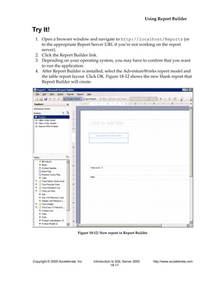 Ssrs tutorial | PDF | Desktop Publishing | Computer Software and ...