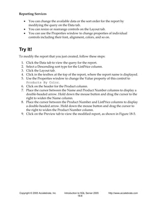 Ssrs tutorial | PDF | Desktop Publishing | Computer Software and ...