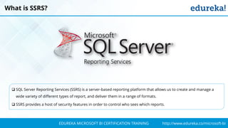 SSRS Tutorial | SQL SERVER REPORTING SERVICES ( SSRS ) | MSBI Training ...
