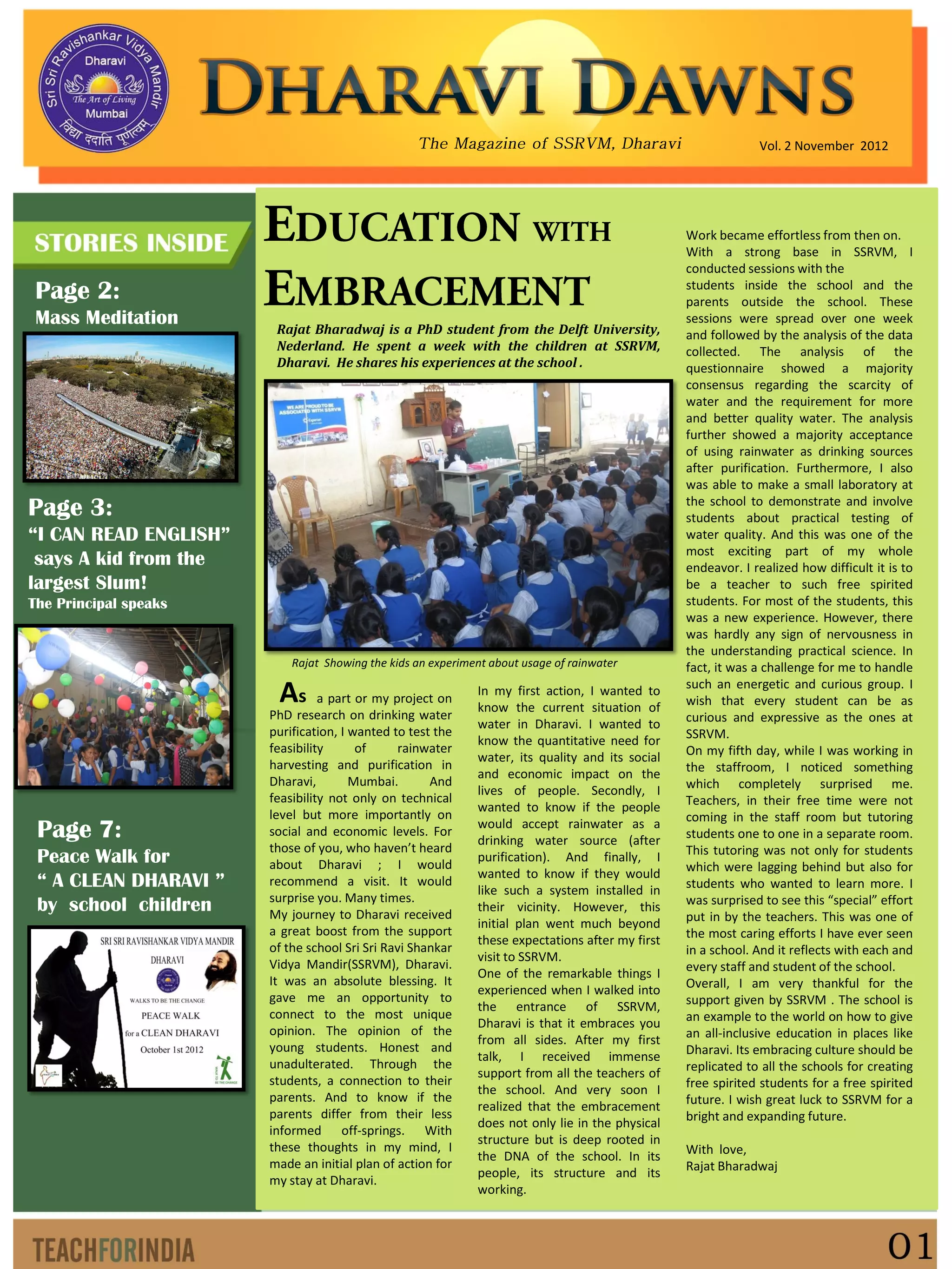 Ssrvm school magazine diwali edition | PDF