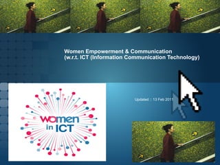 Women Empowerment & ICT | PPT