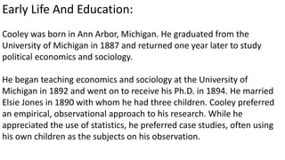 Charles Horten cooley, Jane Adam, Robert k Merton | PPT