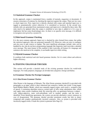 A SURVEY OF GRAMMAR CHECKERS FOR NATURAL LANGUAGES | PDF