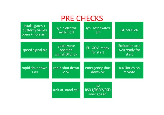 Hydro Power Plant Starting Stoping sequence | PDF | Automotive
