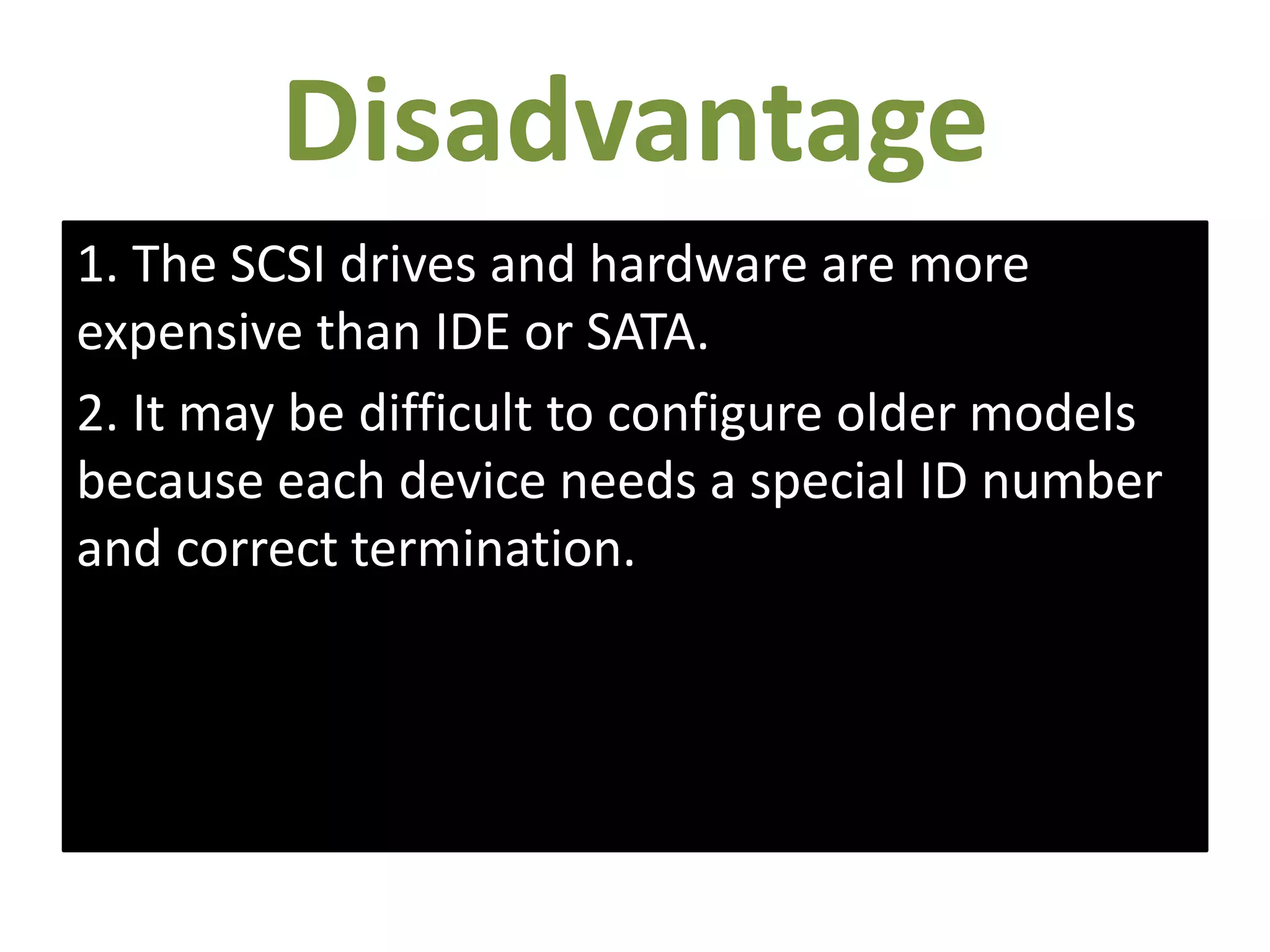 Scsismall Computer System Interface Pptx Computer Peripherals Computing